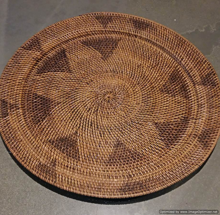 Cane Platters - Kavita Singh Interiors, The Exclusive Store