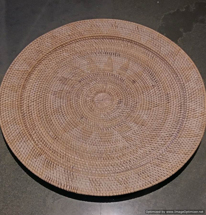 Cane Platters - Kavita Singh Interiors, The Exclusive Store